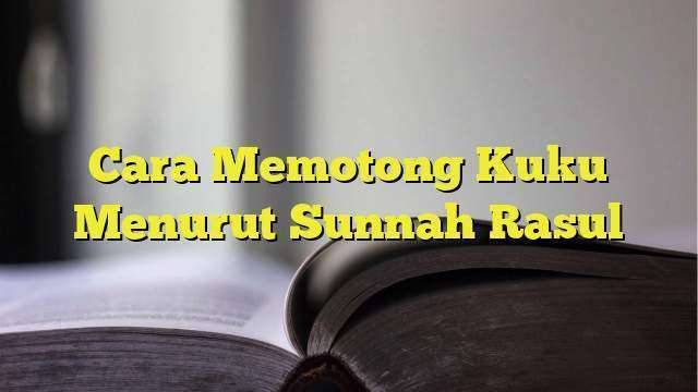 Cara Memotong Kuku Menurut Sunnah Rasul - BelajarHijrah.com Cara Memotong Kuku Menurut Sunnah Rasul - BelajarHijrah.com